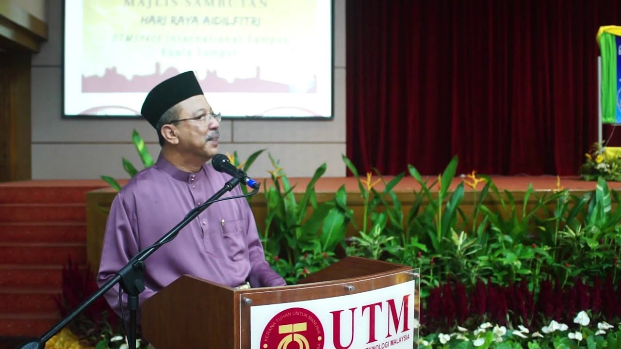 Ucapan Dekan UTM SPACE - Jamuan Hari Raya UTM SPACE - YouTube