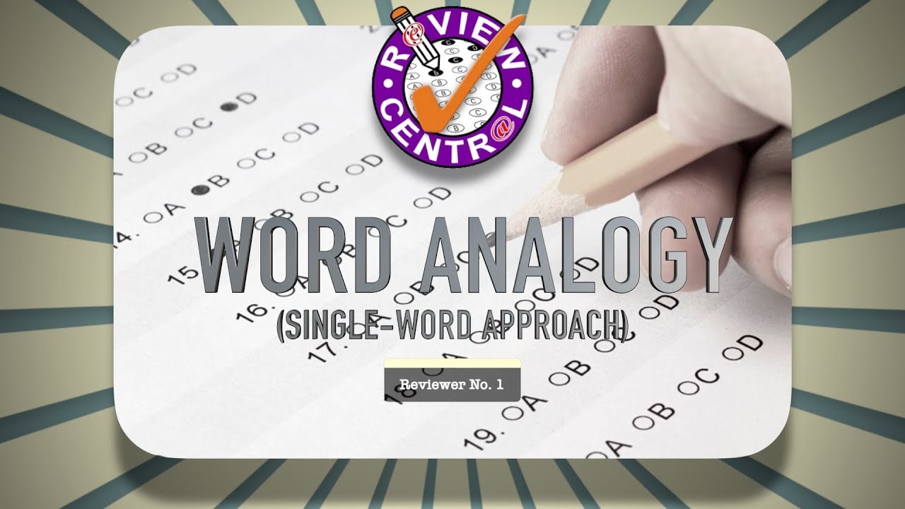 Word Analogy Reviewer No. 1 | Review Central - YouTube