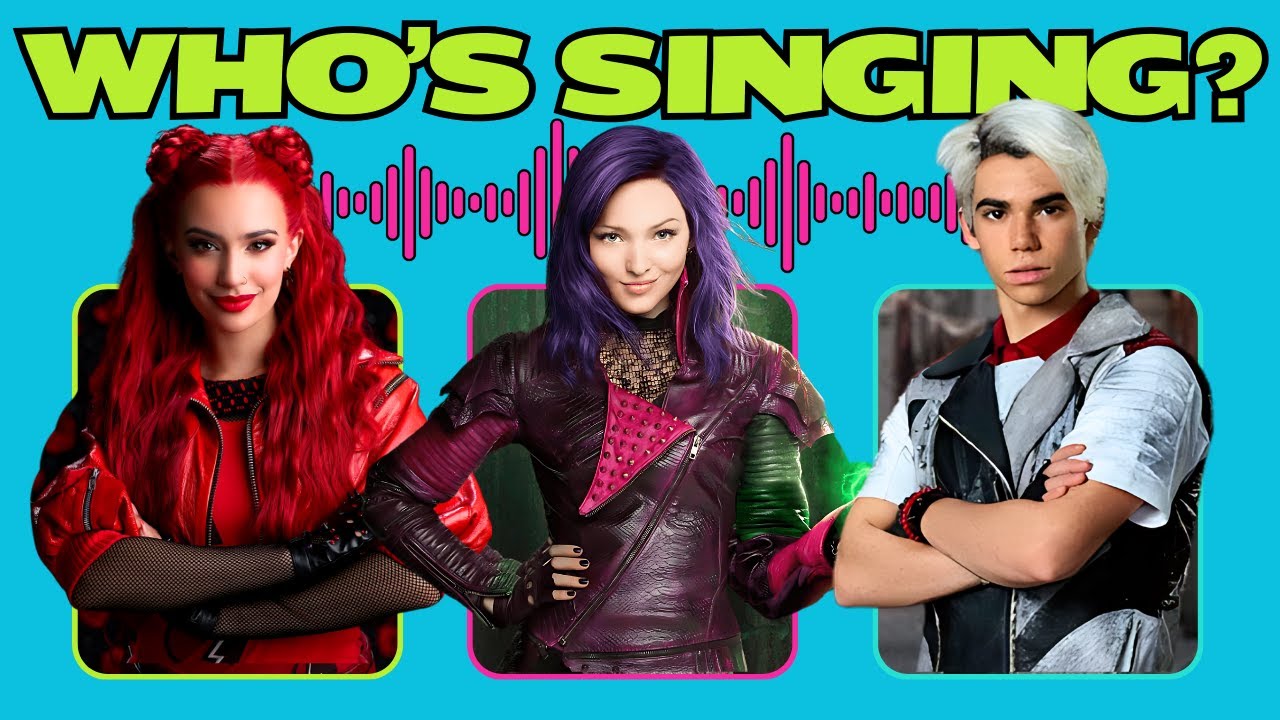 Guess Who's Singing 🎤🎶 MEGA Descendants 1, 2, 3 & The Rise of Red ️ ...