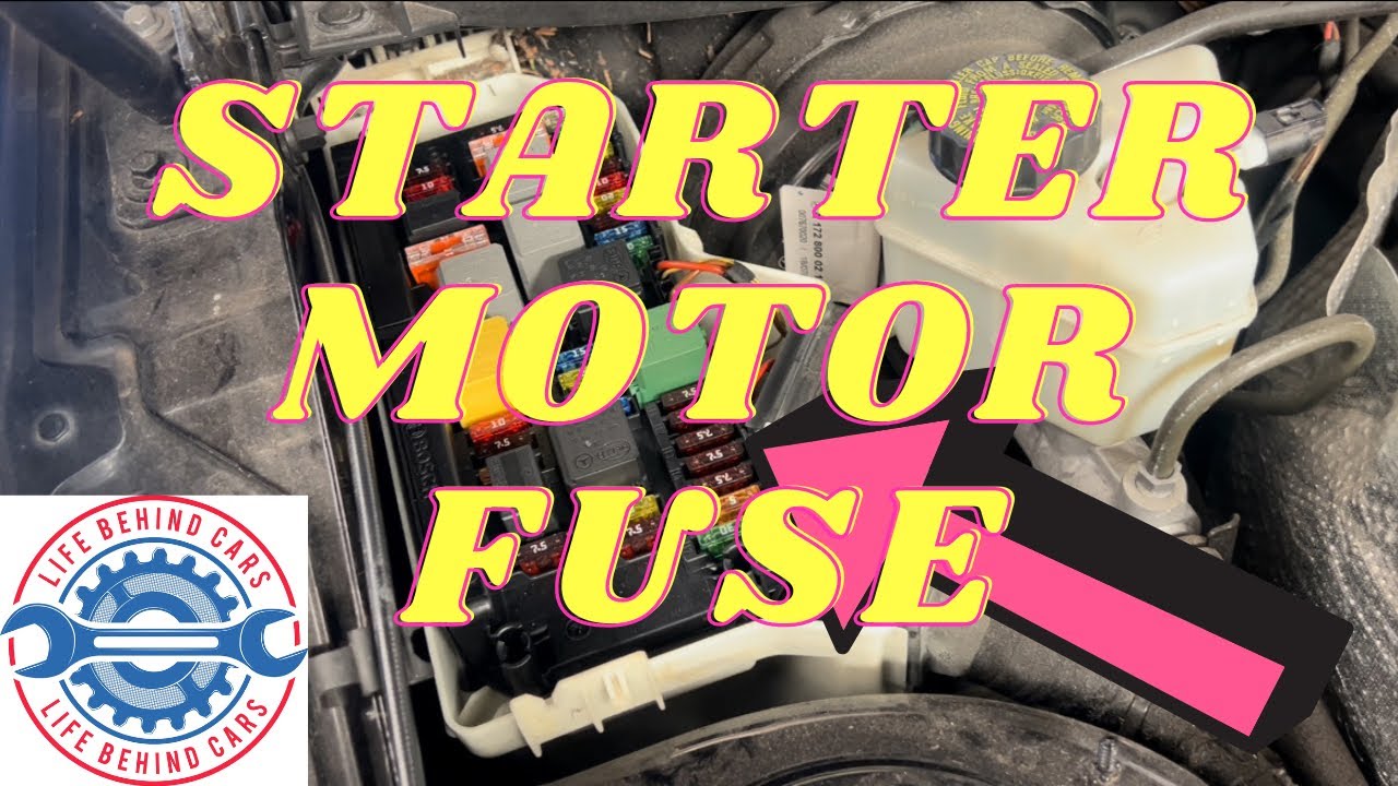 Mercedes Benz SLK 200 Petrol 2012 Starter Motor Fuse location - YouTube
