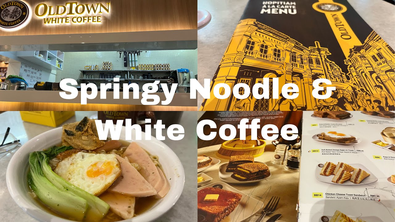 Springy Noodle & Old Town White Coffee - YouTube