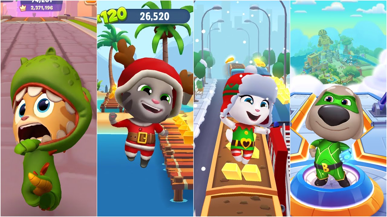 Tom Hero Dash VS Tom Gold Run VS Tom Time Rush Competition Gameplay ...