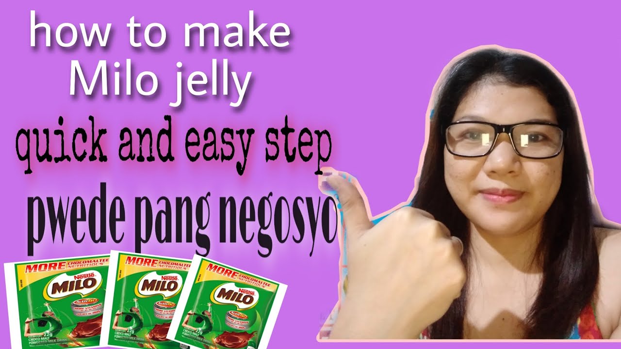 How to make Milo jelly(quick and easy steps) pwede pang negosyo - YouTube