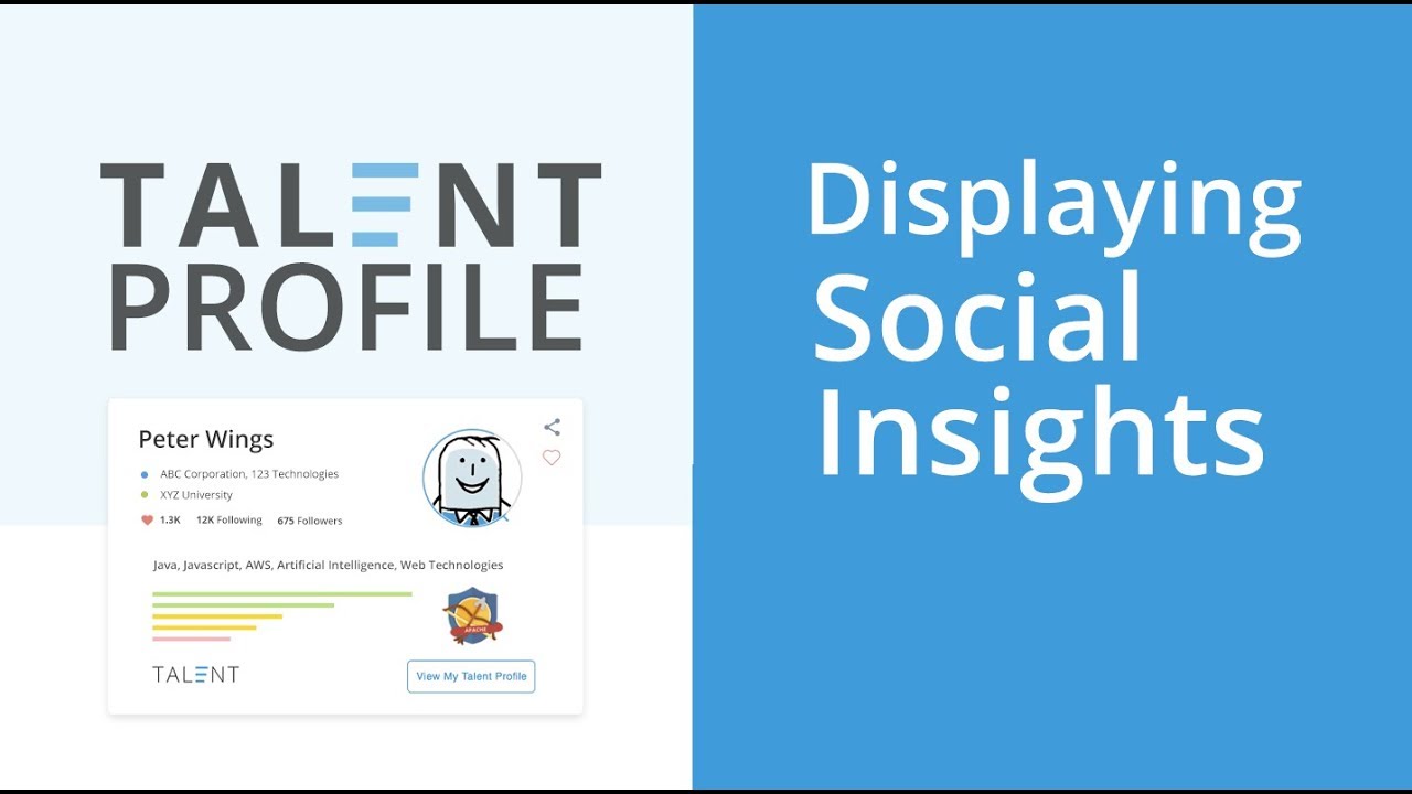 Building Talent Profile - Displaying Social Insights - YouTube