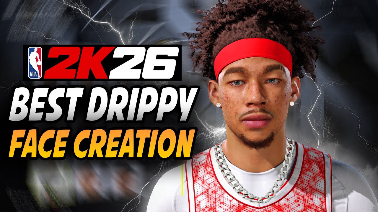 *NEW* BEST DRIPPY FACE CREATION TUTORIAL in NBA 2K26 • BEST COMP STAGE ...