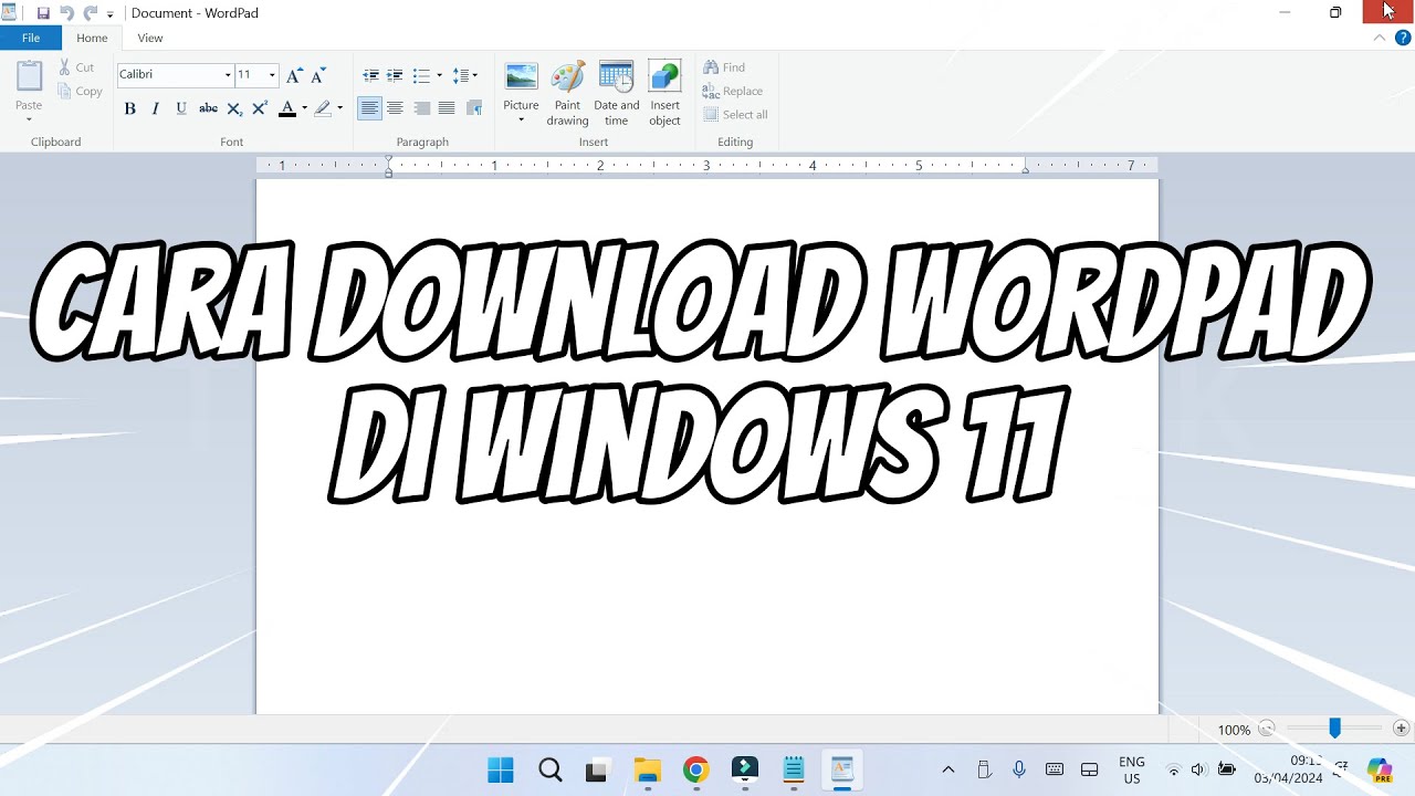 Cara Download WordPad di Windows 11 Tanpa Instal - YouTube