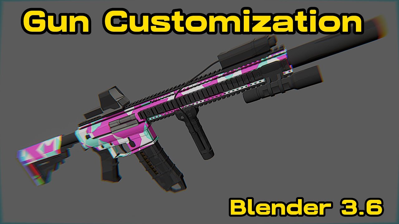 BUILDING AN M4 IN BLENDER (Model Showcase) - YouTube