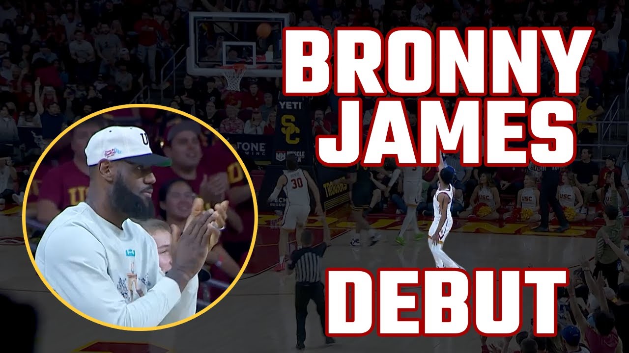 Bronny James USC DEBUT HIGHLIGHTS - #6 USC vs. Long Beach State - YouTube