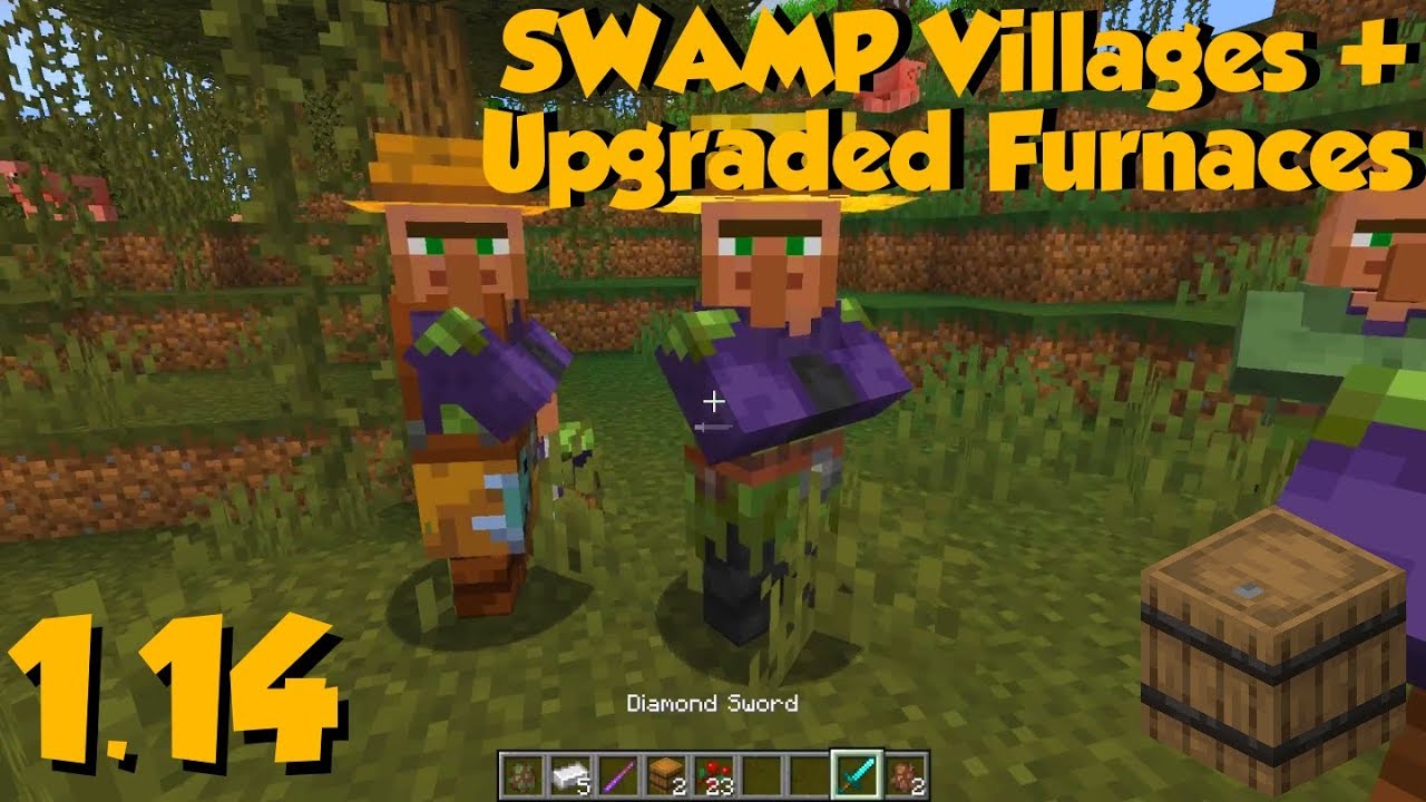 1.14: SWAMP Village UPDATE & 3 New Blocks FINALLY WORK - YouTube