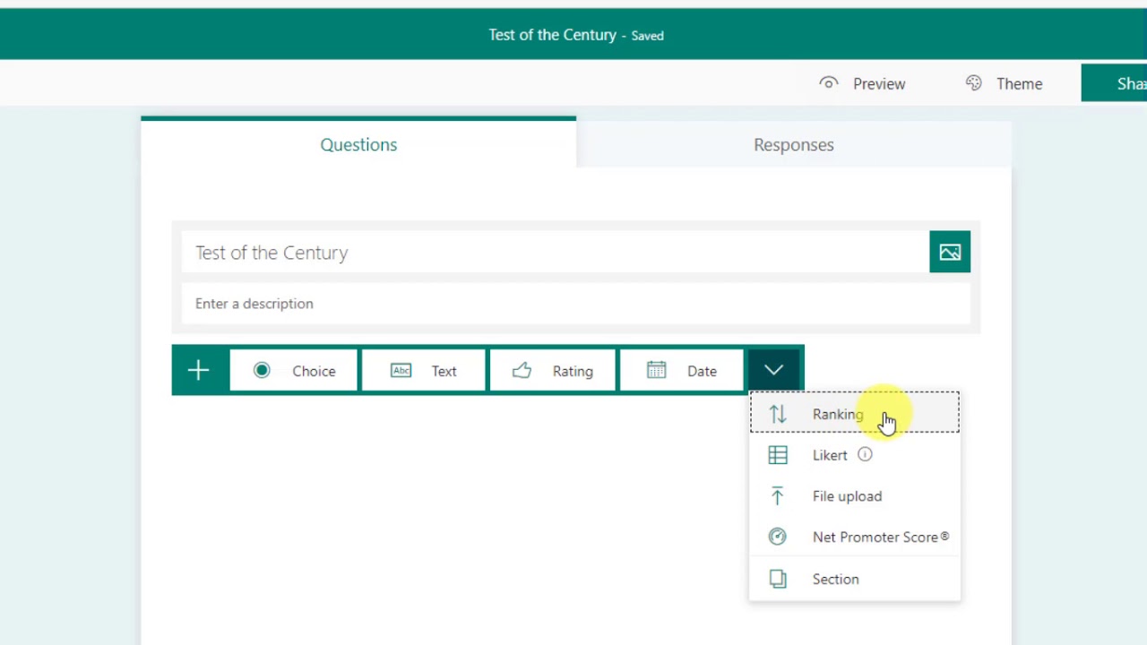 Forms Quiz - Question Types - YouTube