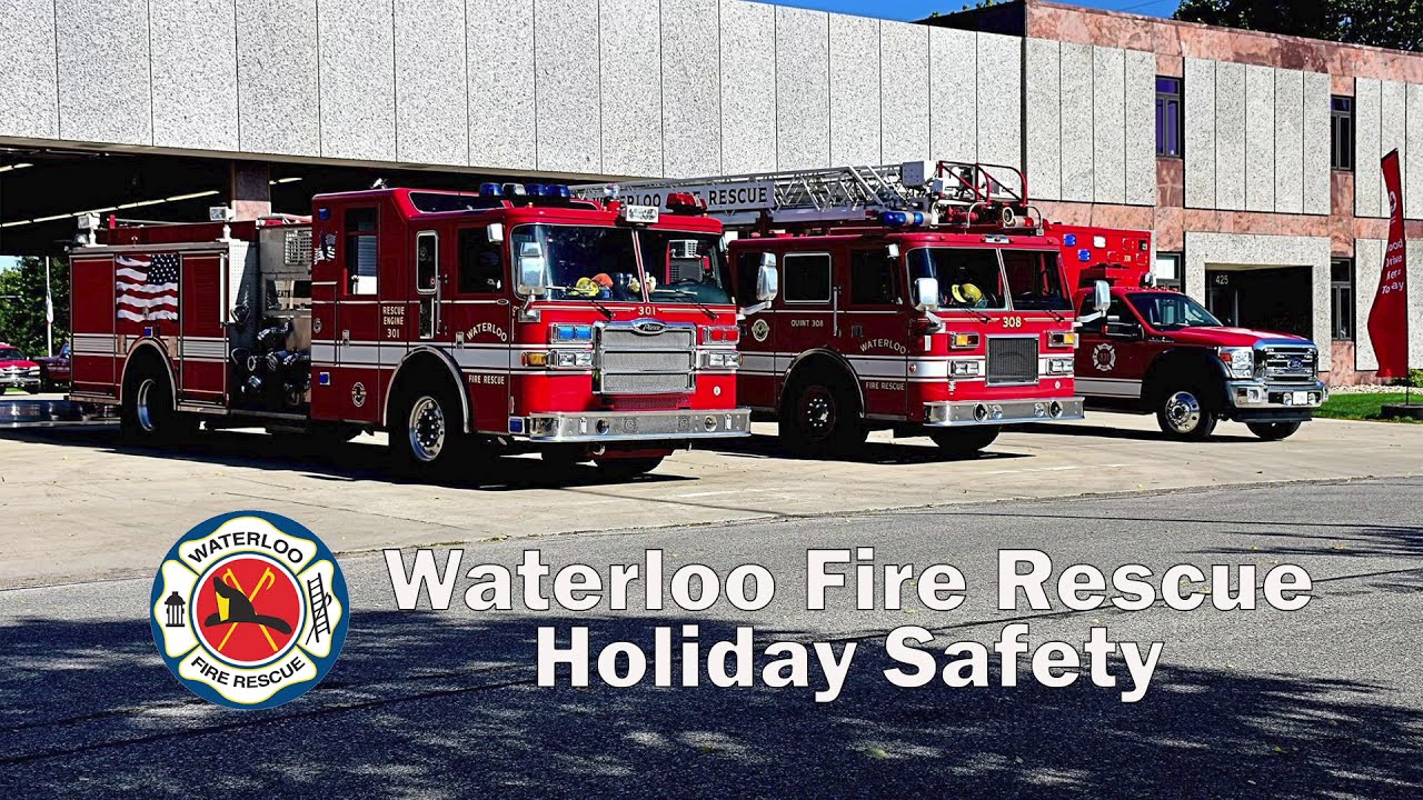Waterloo Fire Rescue and Christmas Tree Safety - YouTube