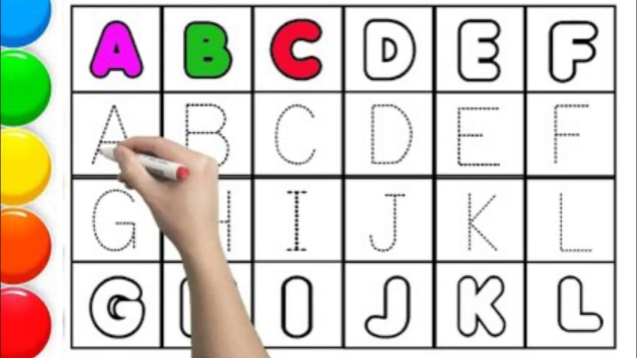 Learn ABCD sounds for children Tracing alphabet | ABC,song, learn ...