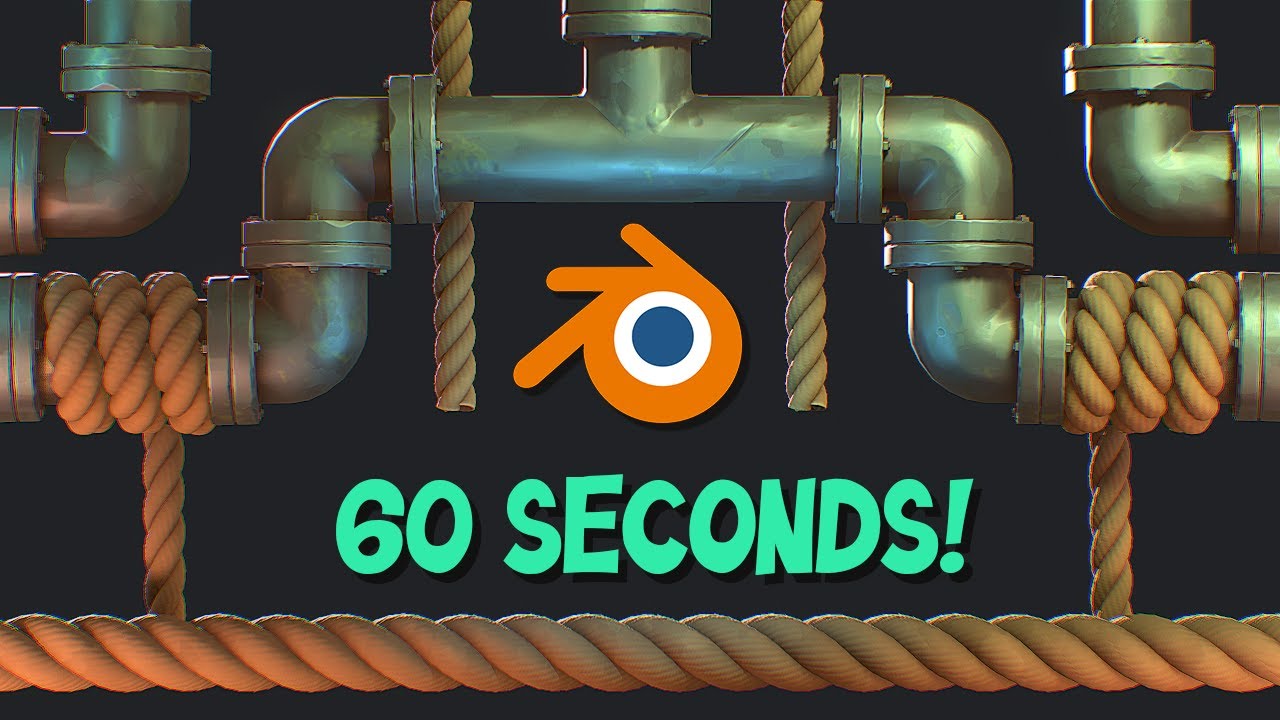 Modeling Pipes And Ropes In Blender In Under 3 Minutes! - YouTube