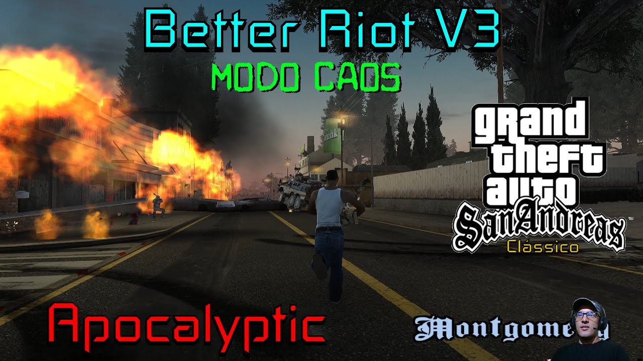 Apocalyptic Better Riot V3 Para GTA San Andreas (via modloader) - YouTube