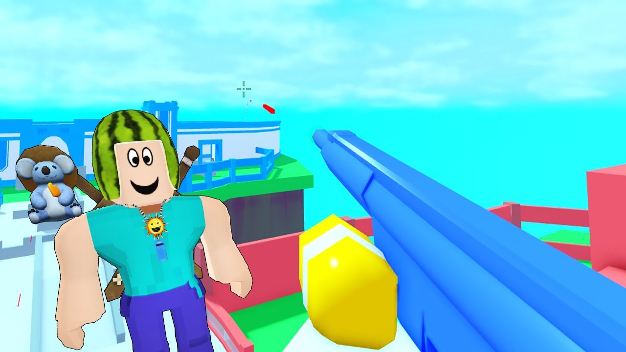 ZOMBİK VE KARPUZ KAFA SAVAŞÇI OLDU - Roblox Big Paintball - YouTube