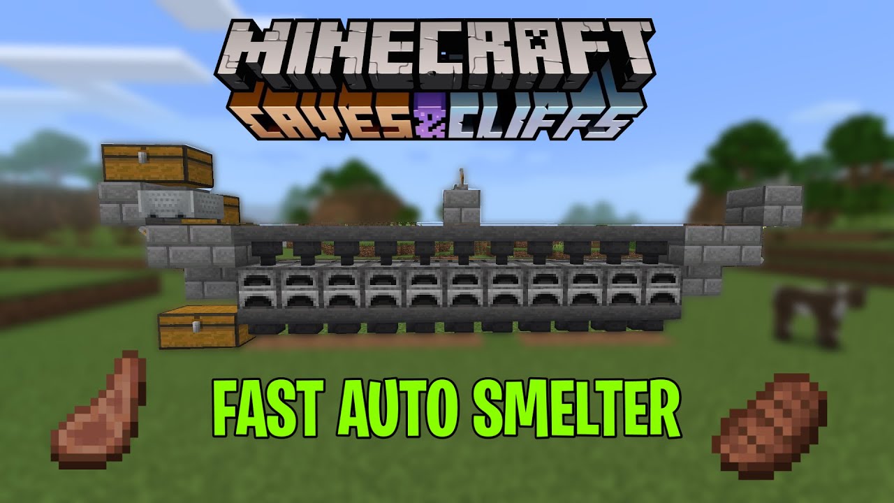 Easiest Super Smelter- Fully Automatic - Super Fast Minecraft(JAVA ...