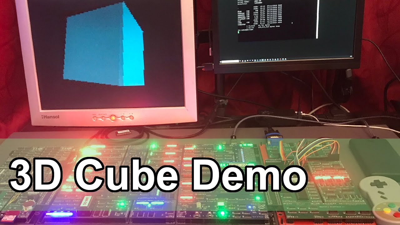 Demo: Rotating Cube On the Homebrew CPU! - YouTube