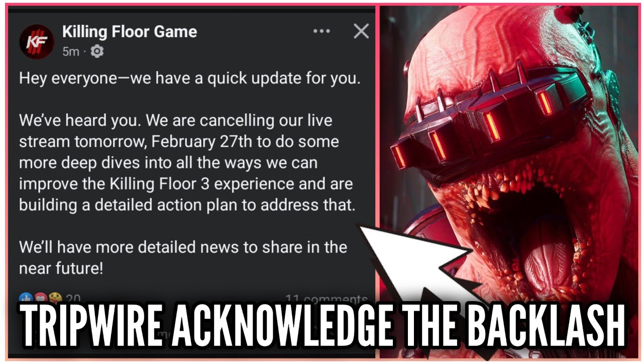 Killing Floor 3 Devs FINALLY Acknowledge The Backlash! - YouTube