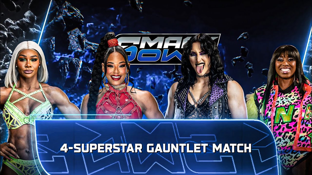 4 Women Gauntlet Match On WWE Smackdown - YouTube