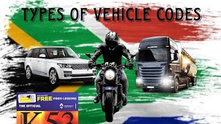 Types Of Vehicle Codes South African Driver S Licence Mp3 & Mp4 ...