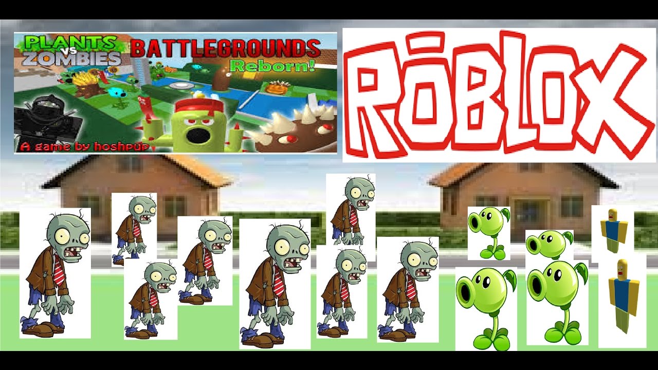 zombies in roblox!!!!!!!!!! (roblox gameplay plants vs zombies ...