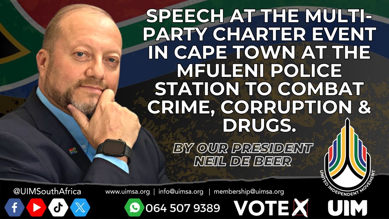 #UIM President Neil de Beer's speech at the MPC event at the Mfuleni ...