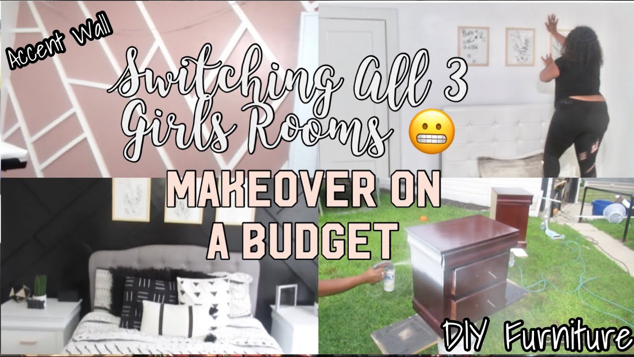 BEDROOM MAKEOVER ON A BUDGET | GIRL BEDROOM MAKEOVER | BEDROOM SWAP ...