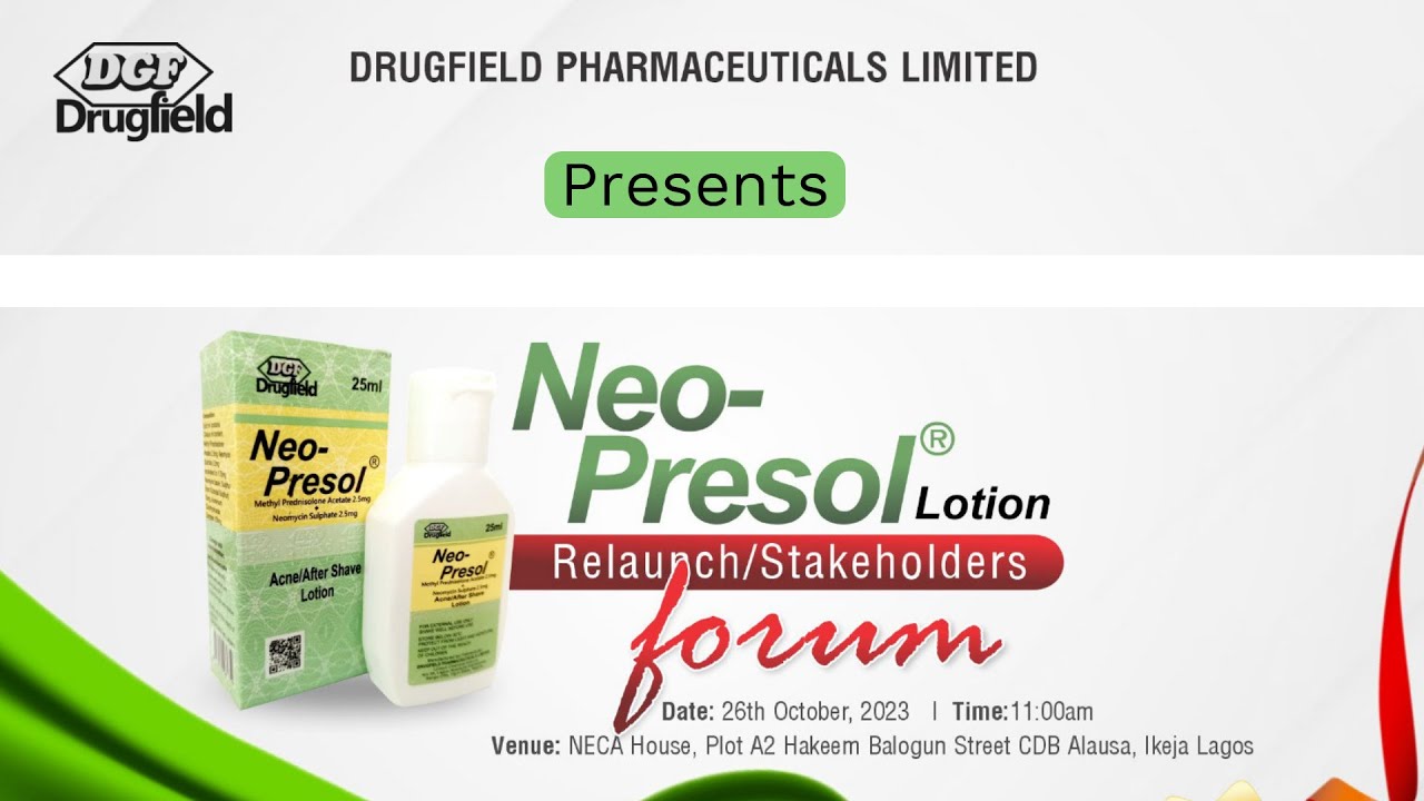 NEO-Presol Lotion Product Relaunch and Stakeholders forum - YouTube