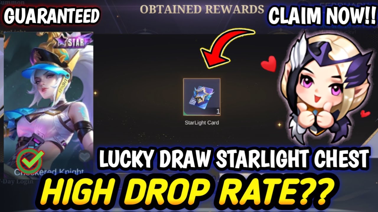 CLAIM NOW ! DRAW STARLIGHT LUCKY CHEST (FEB) | IRITHEL CHECKERED KNIGHT ...
