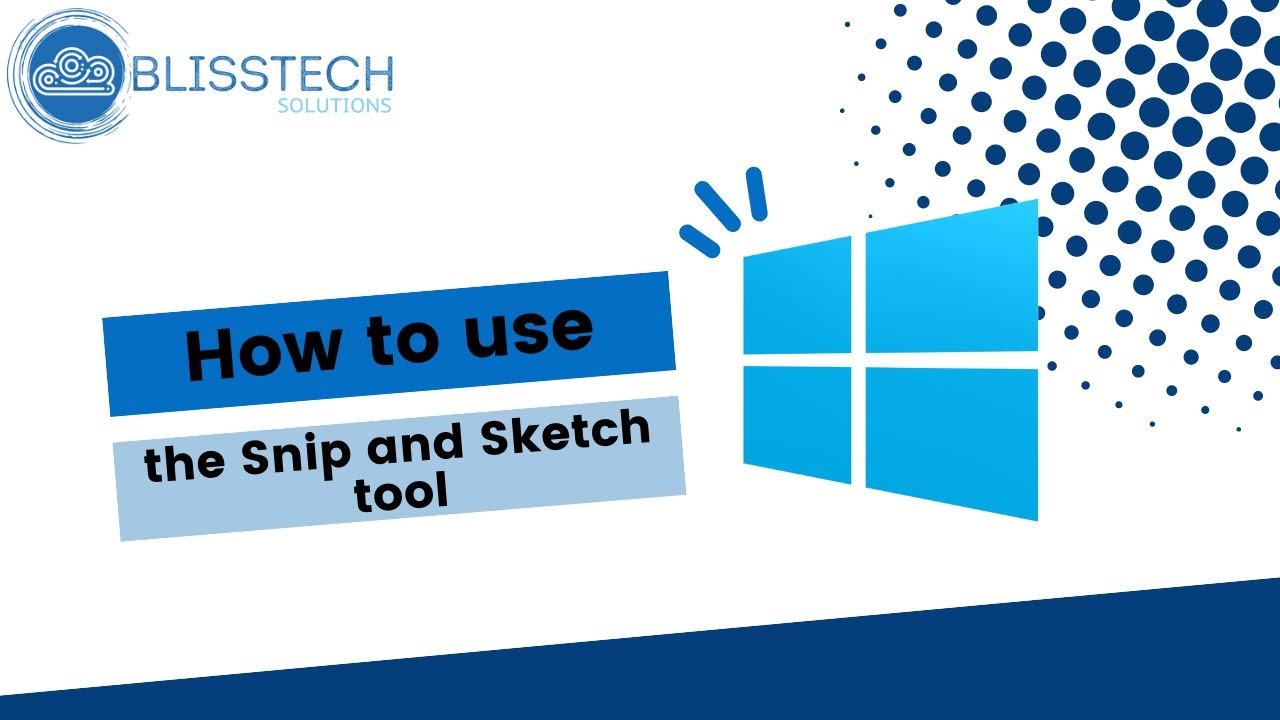 How to use the snip and sketch tool - YouTube