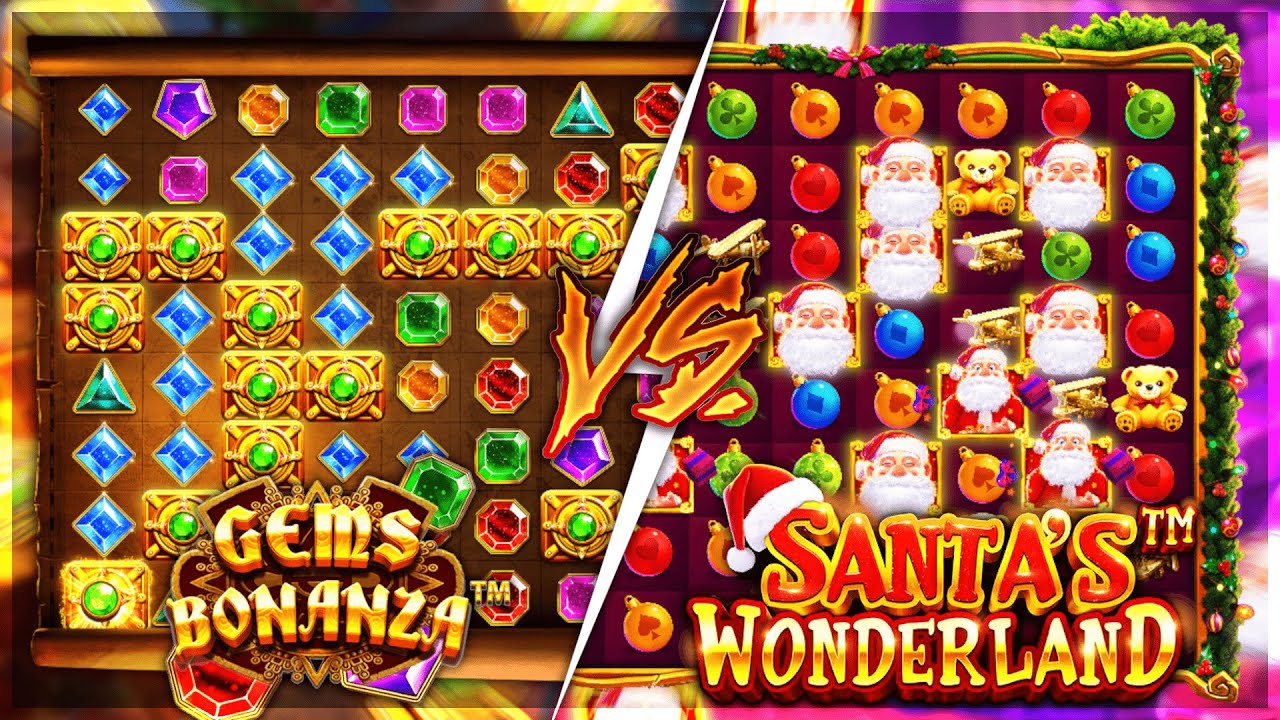 Gems Bonanza vs Santas Wonderland (Slot Battles #5) - YouTube