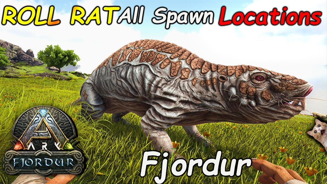Ark Fjordur ALL ROLL RAT Spawn Locations | ARK FJORDUR - YouTube