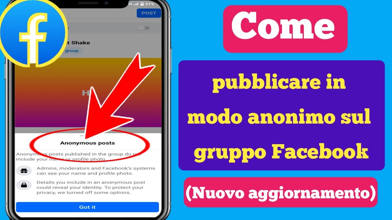 Come pubblicare in modo anonimo sul gruppo Facebook come membro 2024 ...