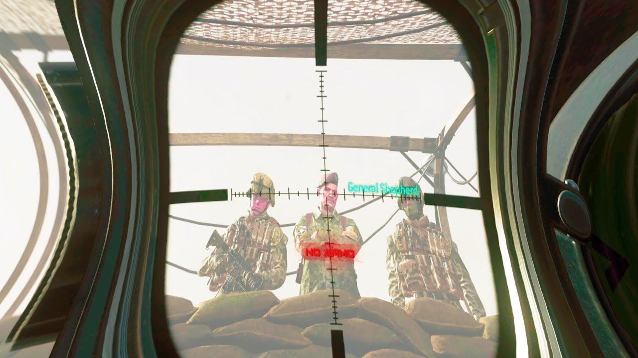 Shooting General Shepherd using a variety of guns in 4K Call of Duty ...