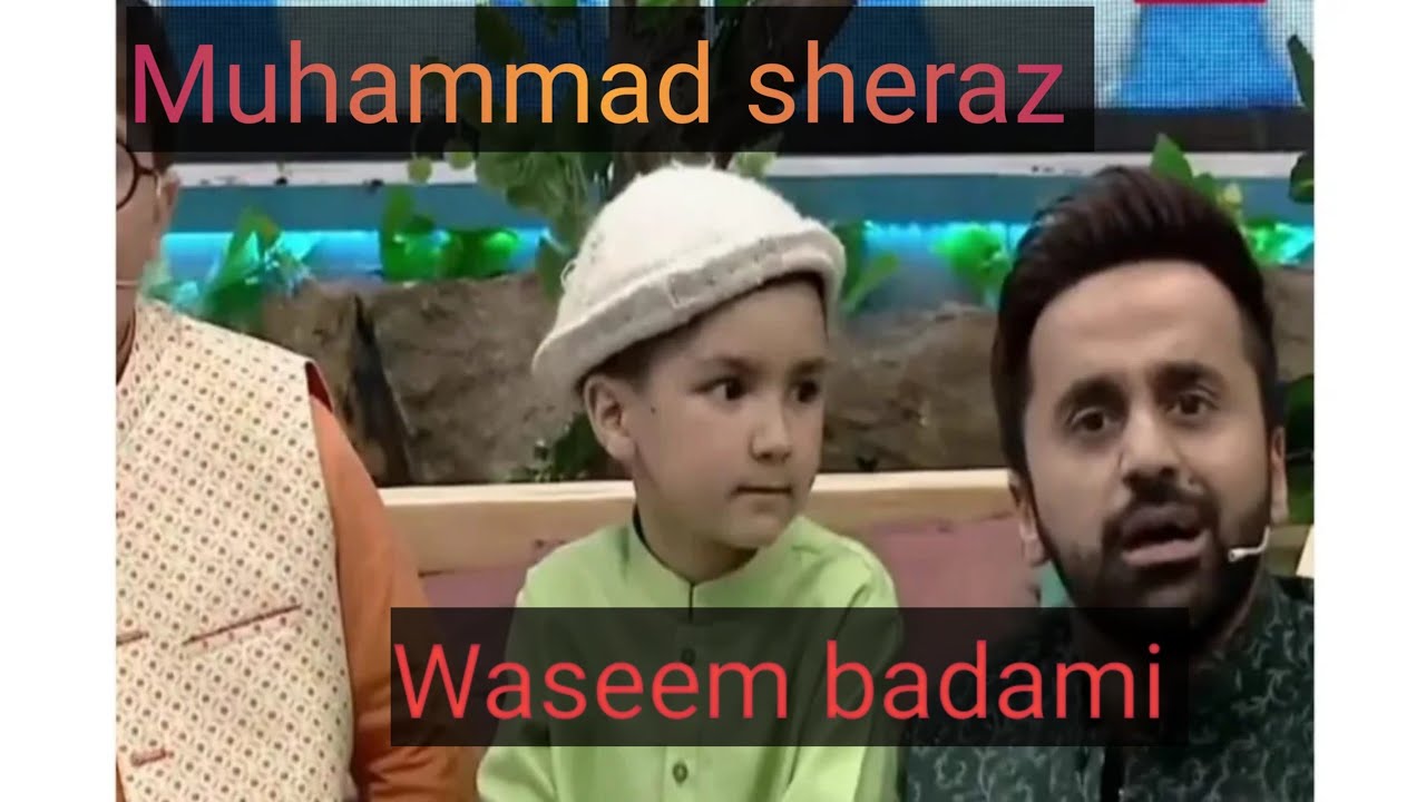 Sheraz in Waseem badami show😍||Shane Ramzan||Cute Vloger||Life of ...