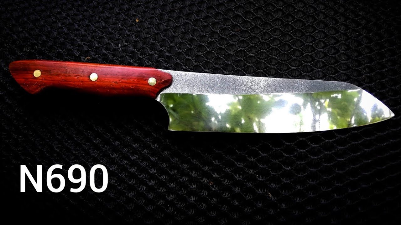 EL YAPIMI CHEF BIÇAĞI N690 ÇELİK BIÇAK HANDMADE KNİFE - YouTube