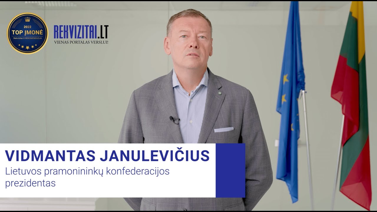 TOP ĮMONĖS 2022 | Vidmantas Janulevičius, Lietuvos pramonininkų ...