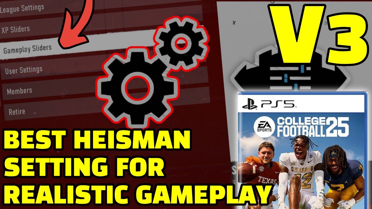 BEST HEISMAN Sliders for Realism V3 (Post Patch) - College Football 25 ...