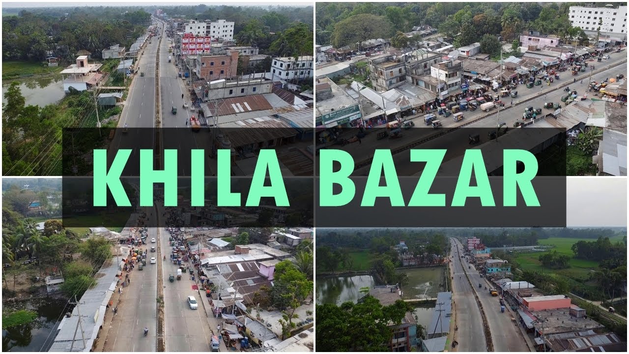 "Khila Bazar Aerial Adventure: Captivating Views of the Bustling Market ...