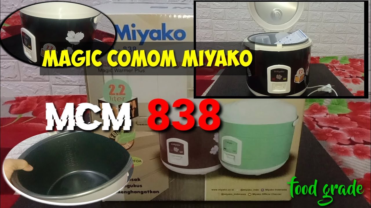 review & unboxing magic com miyako mcm 838 || penanak nasi serbaguna ...