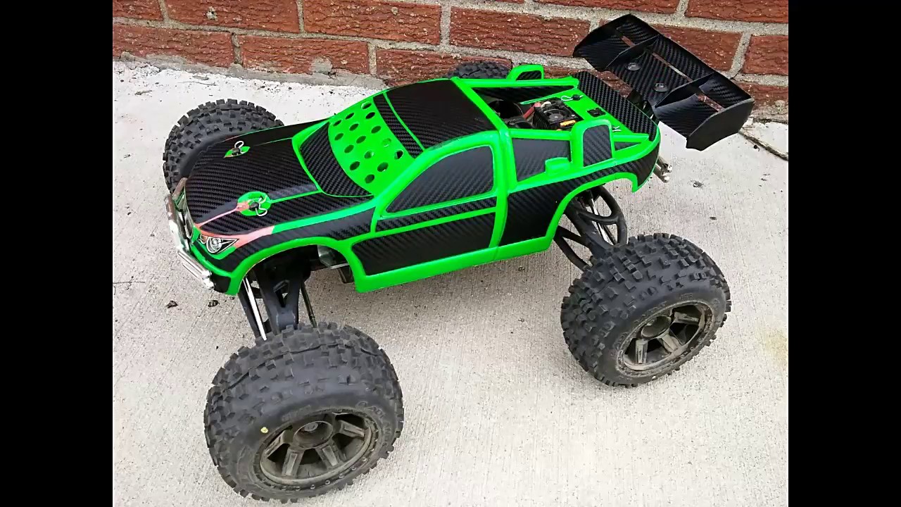 Revo conversion e trans with emaxx motor mount duel fabricated lipo ...