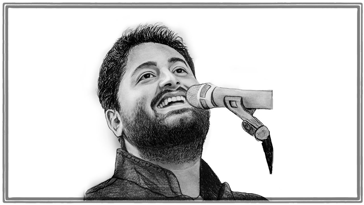 Arijit Singh pencil sketch | How to draw Arijit Singh | arijit Singh ...