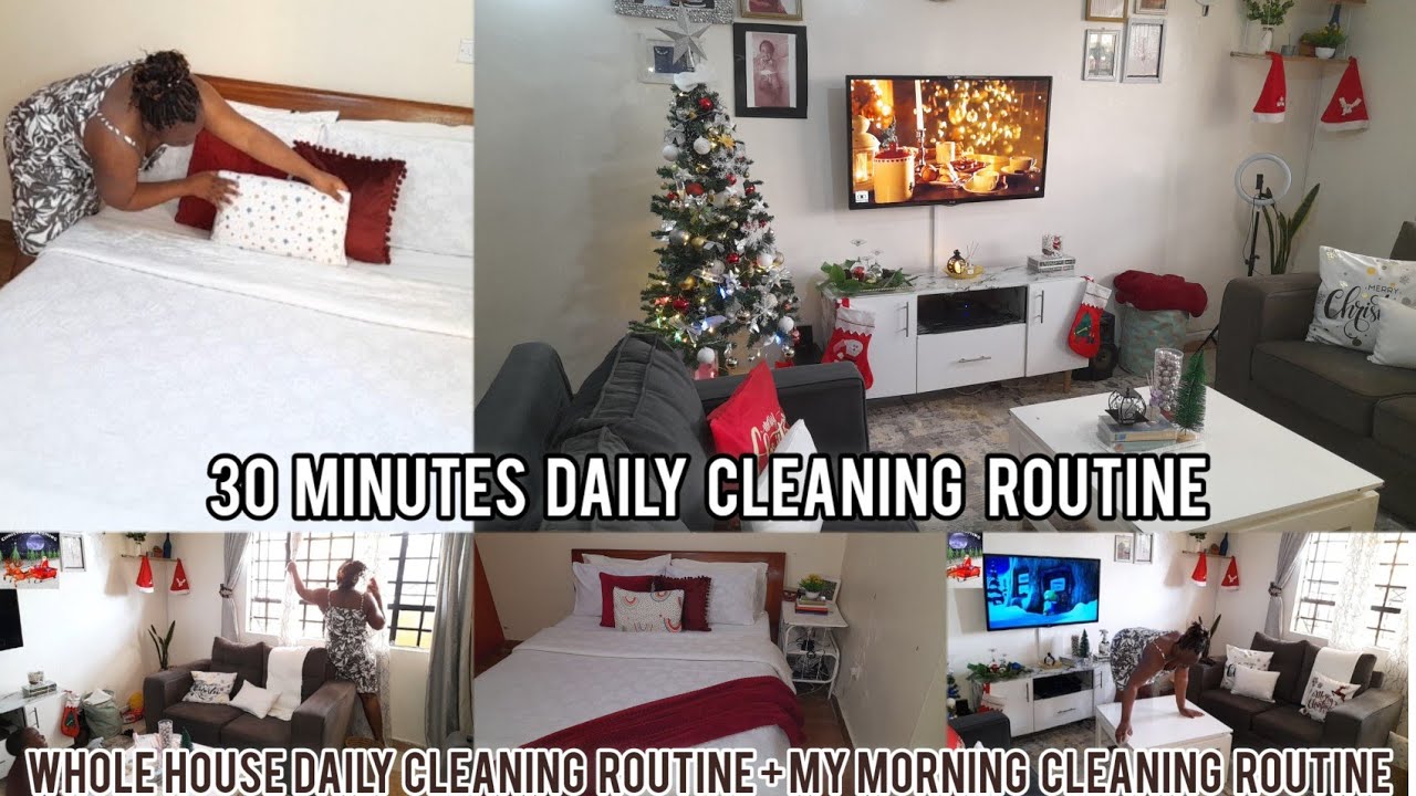 MY 30 MINUTES DAILY CLEANING ROUTINE::MORNING CLEANING SCHEDULE+DAILY ...
