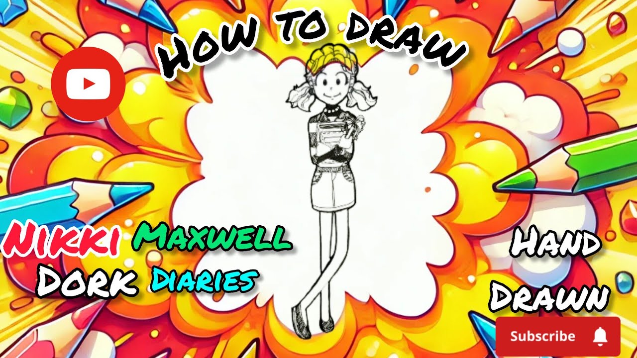 How to Draw Nikki Maxwell from Dork Diaries | Easy Step-by-Step Drawing ...