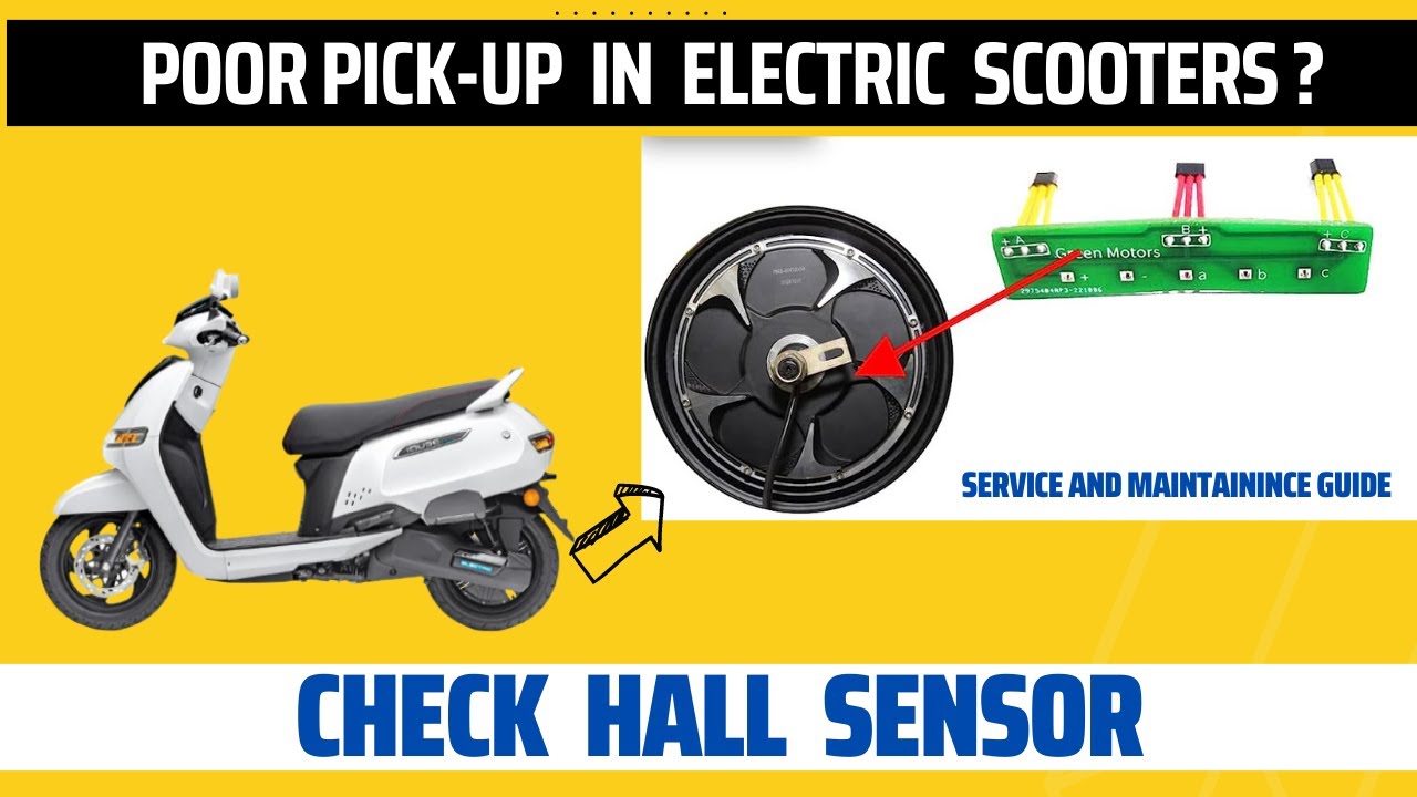 What is Hall Sensor in Hub Motor Drive Electric Scooters || Service and ...