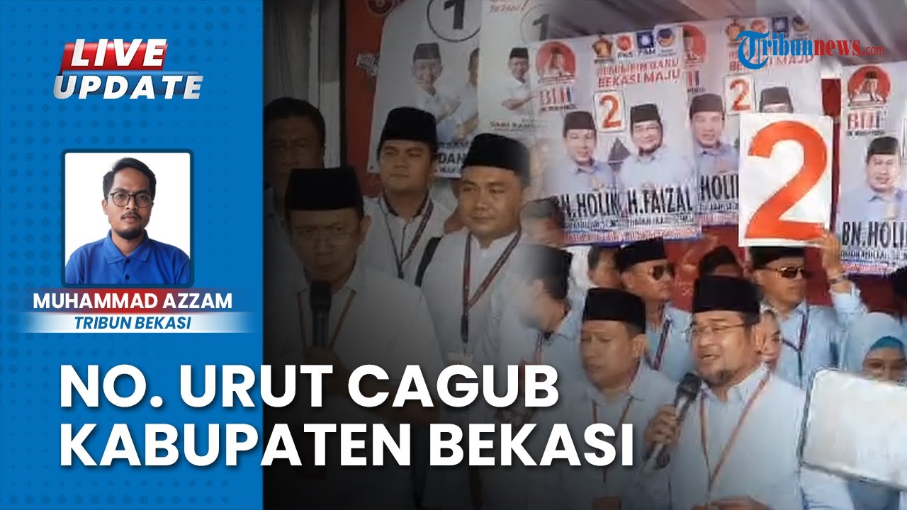 Pengundian Nomor Urut Pilbup 2024, KPU Kabupaten Bekasi: Dani Ramdan ...