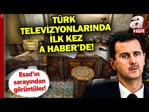 Esad'ın Sarayından Çok Özel Görüntüler Sadece A Haber'de! İşte Beşar Esad'ın Sarayı | A Haber