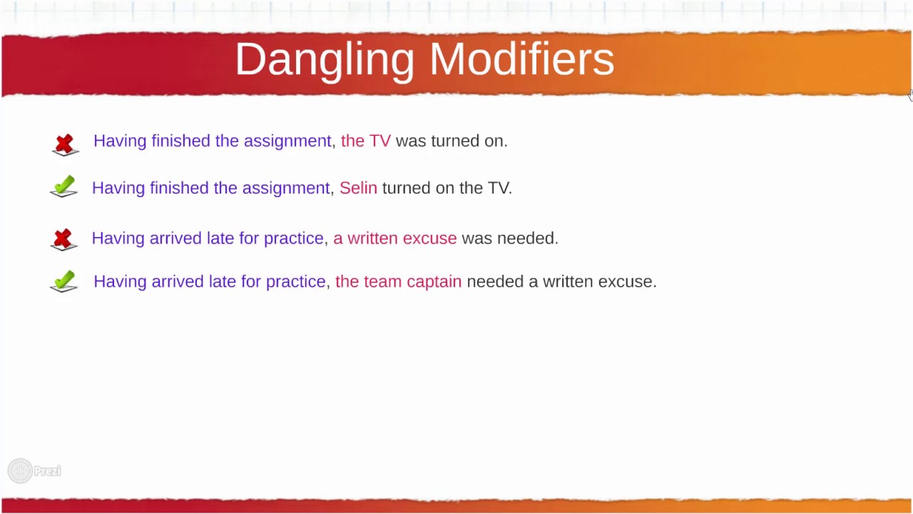 186 Dangling Modifiers - YouTube