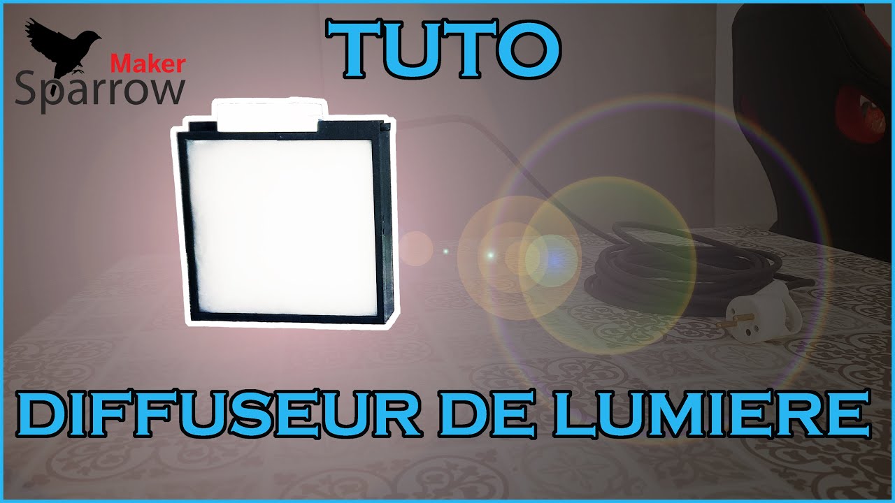 Je fabrique un DIFFUSEUR de lumière ! TUTO softbox - YouTube