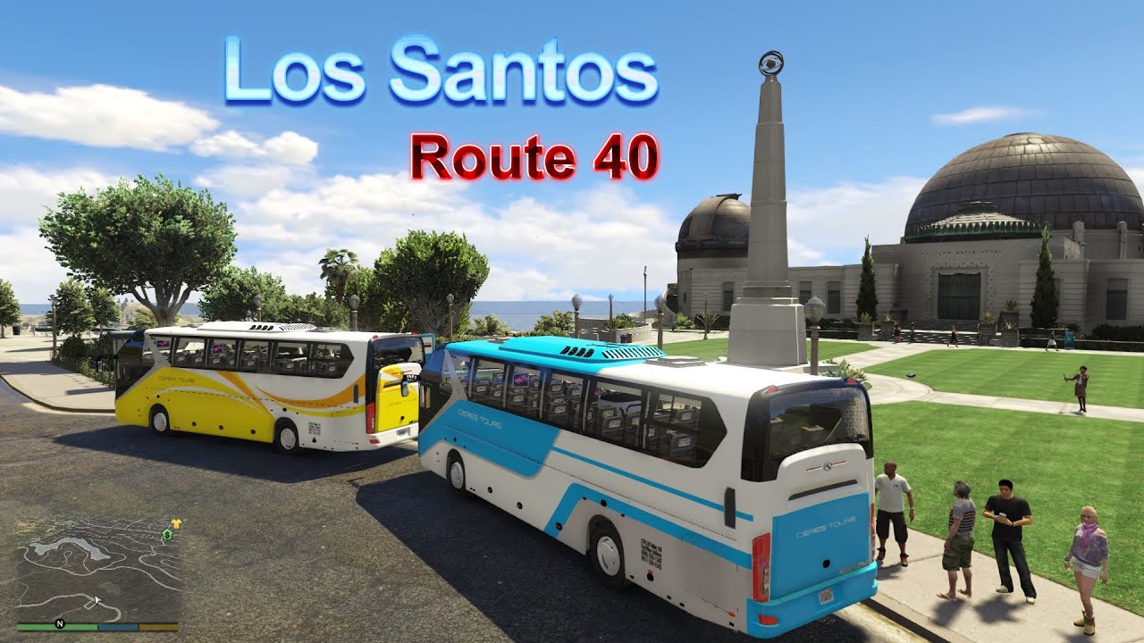GTA V City Los Santos Bus Route 40 N1001 Observe Circular Bus KingLong ...